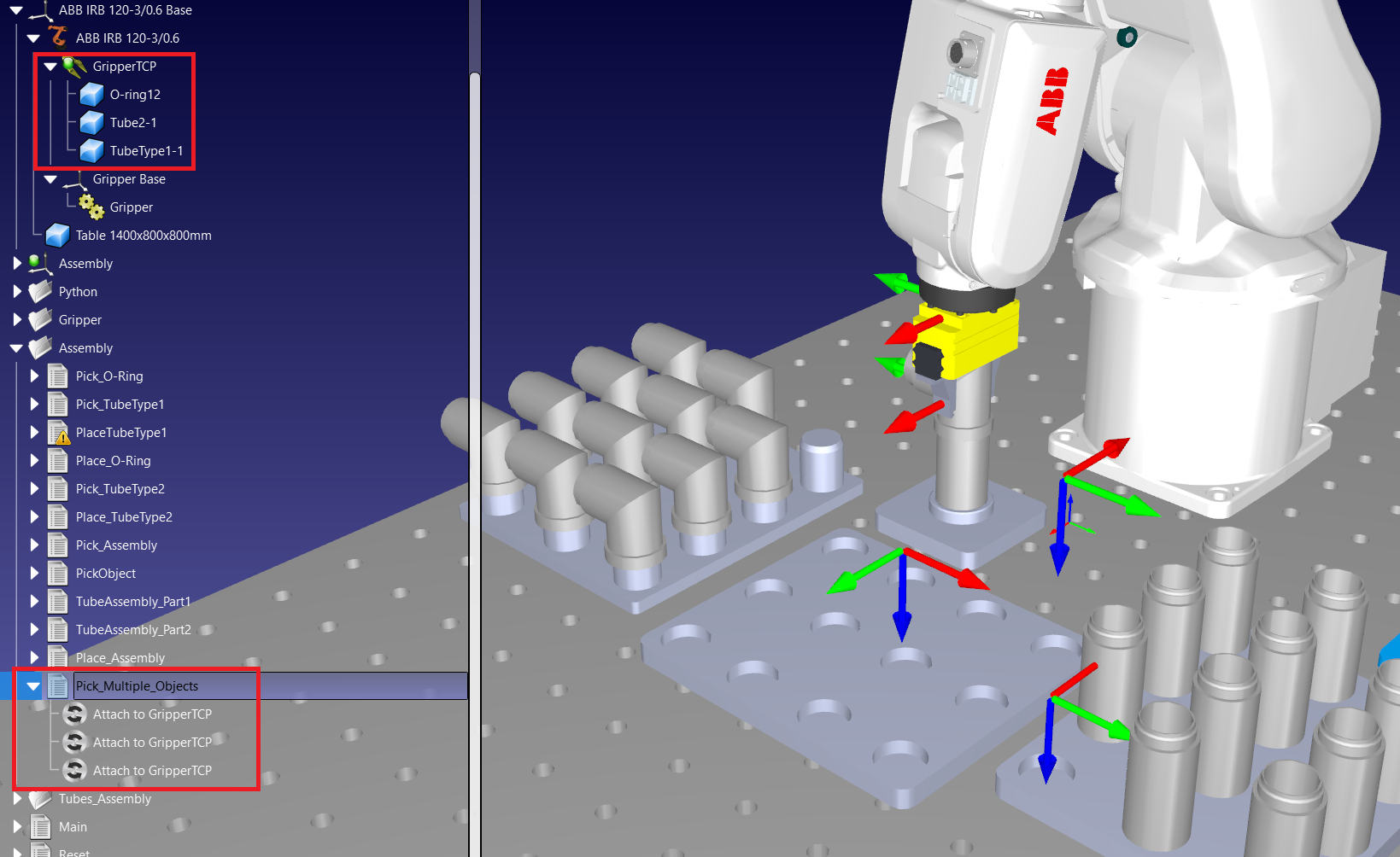 Pick and Place - RoboDK Dokumentation