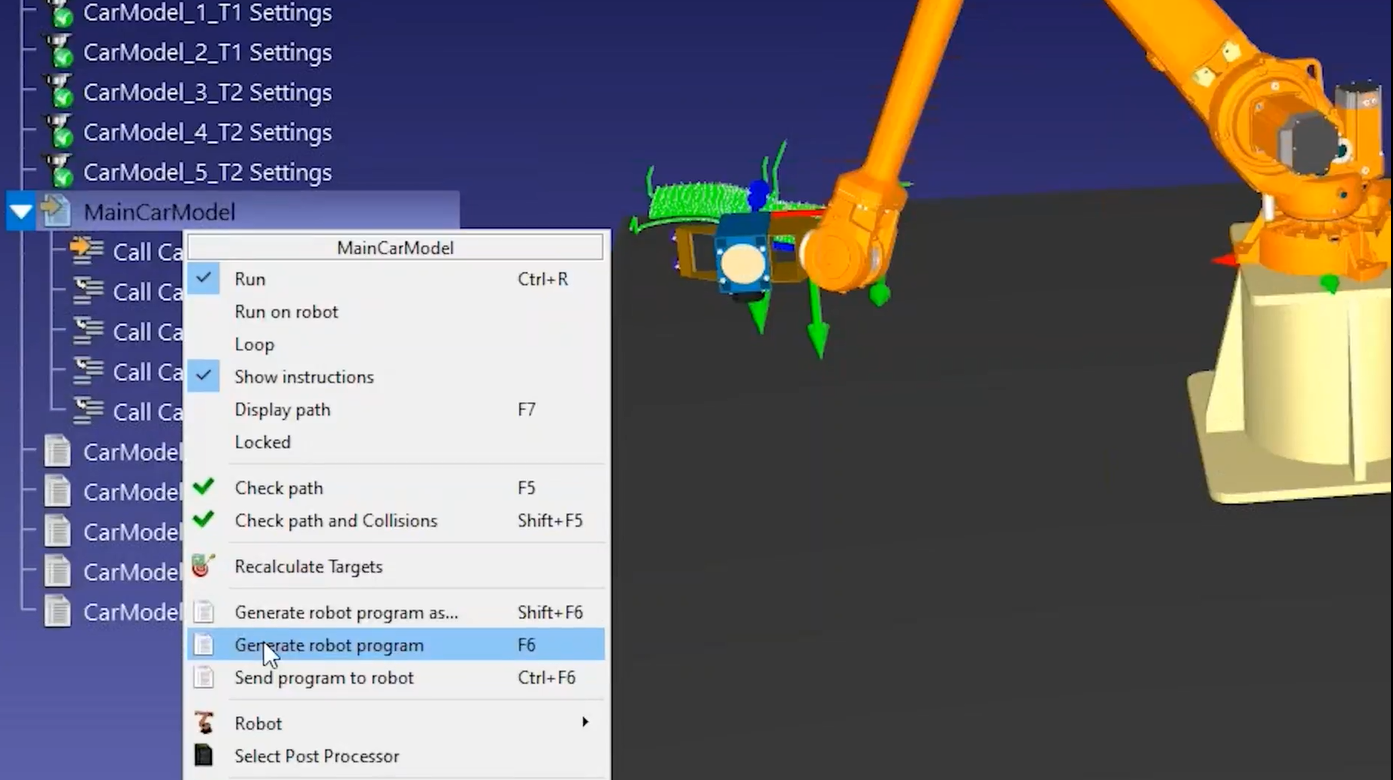 Robot Machining (5x) - Documentación RoboDK