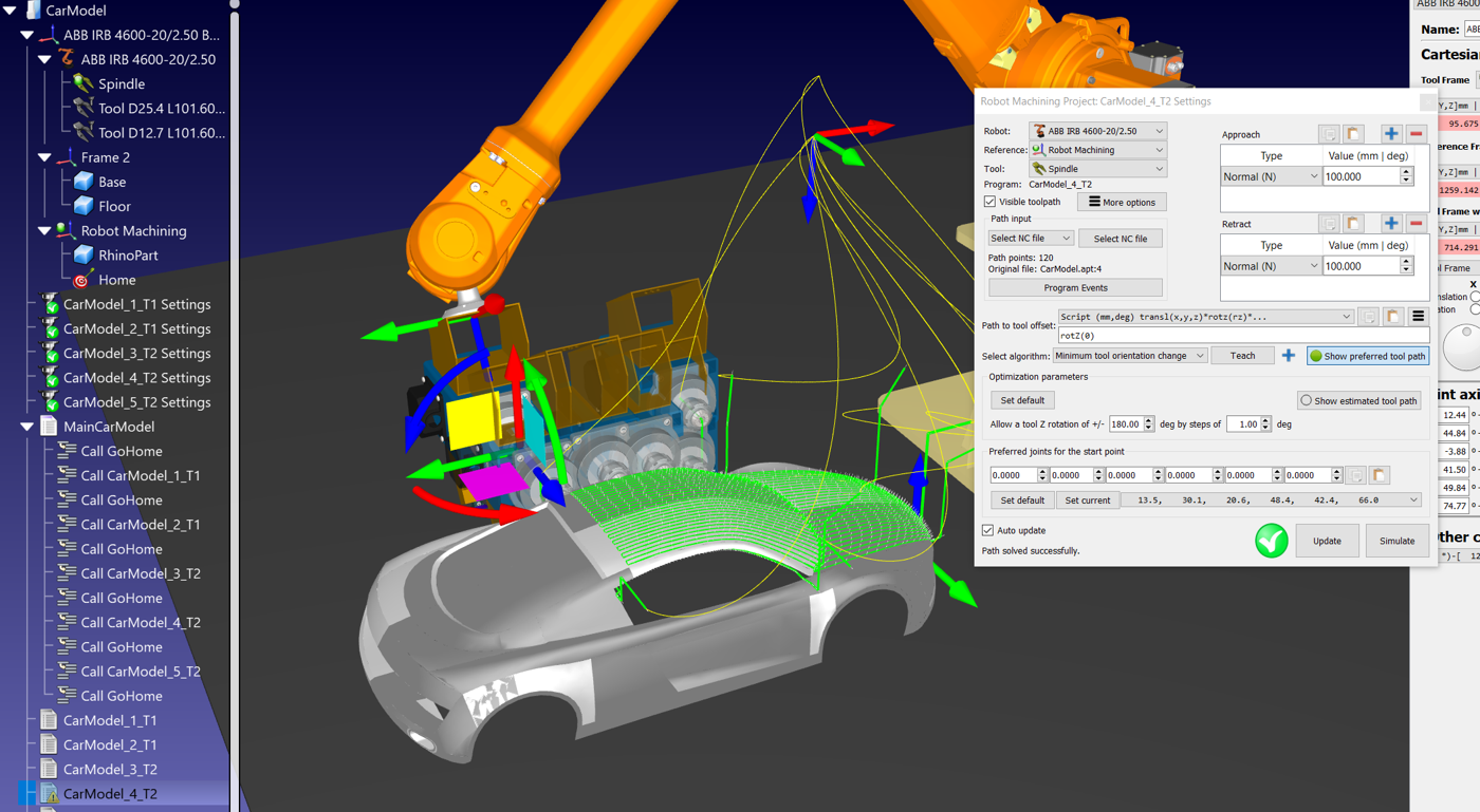Robot Machining (5x) - Documentación RoboDK