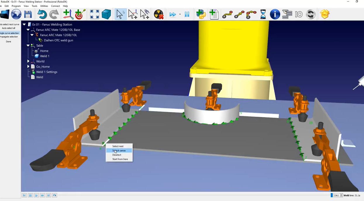Robot Welding - Documentación RoboDK