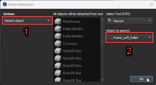 Palletizing - Documentación RoboDK