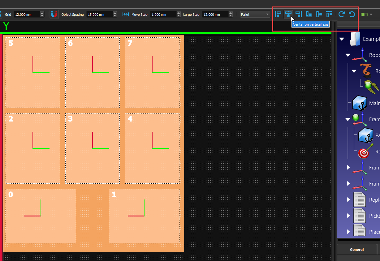Palletizing - Documentación RoboDK