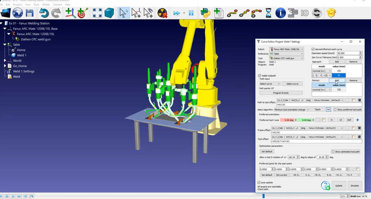 Robot Welding - Documentation RoboDK