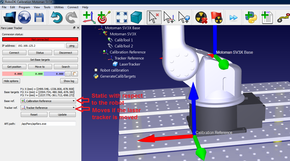 Robot Calibration (Laser Tracker) - RoboDK 문서