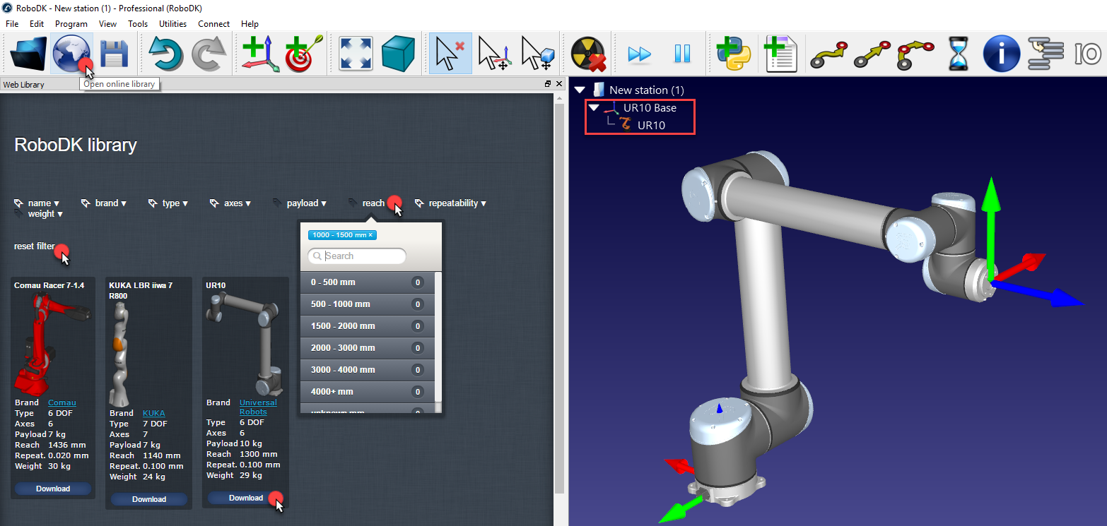 การเริ่มต้น - เอกสาร RoboDK